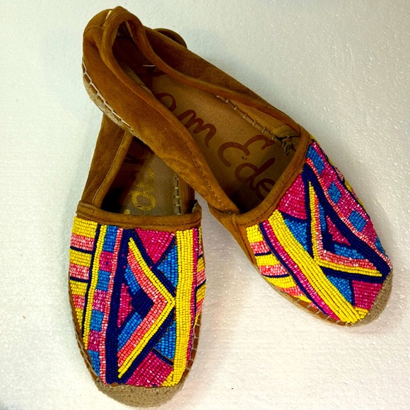 Sam Edelman | Shoes | Sam Edelman Beaded Shoes Size 65 Multicolor Maris ...